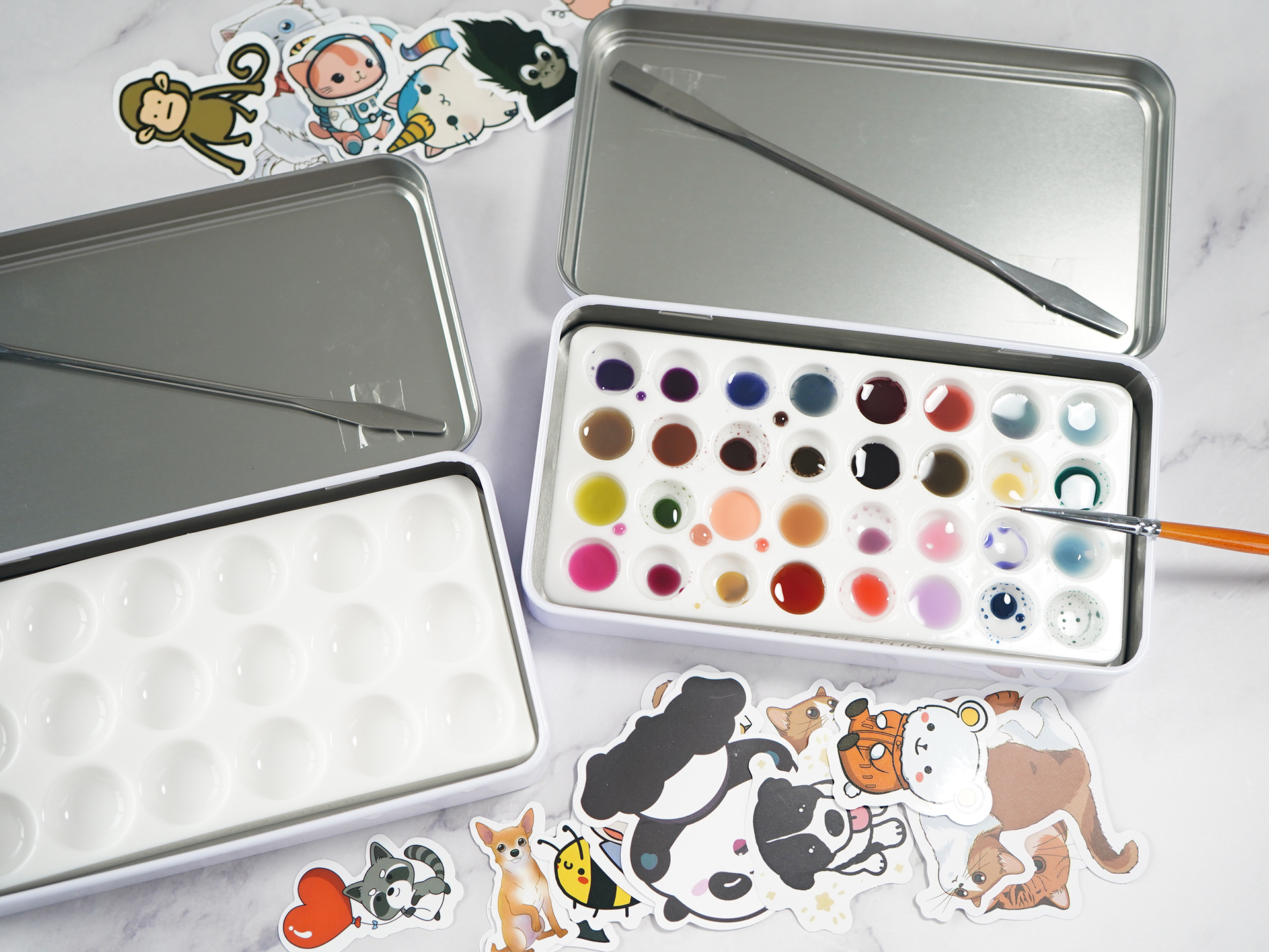 Silicone color palette - Secret Art Studio